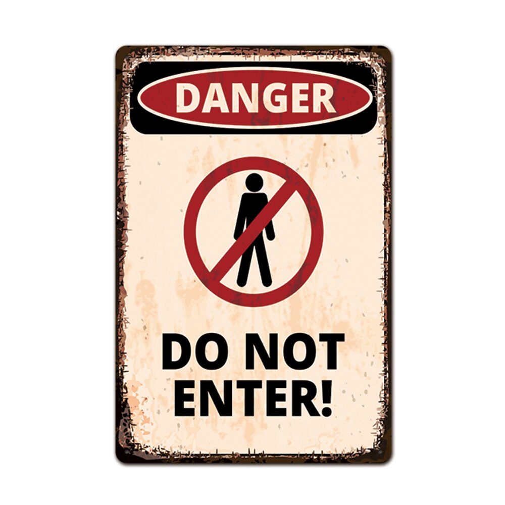 Danger DUST HAZARD Vintage Poster Retro Metal Tin ... – Vicedeal