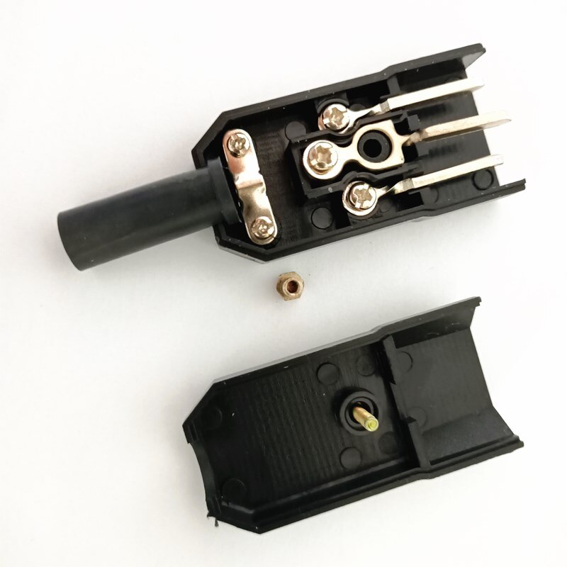 10A 250V Black Man Plug Rewirable Power Connector ... – Vicedeal