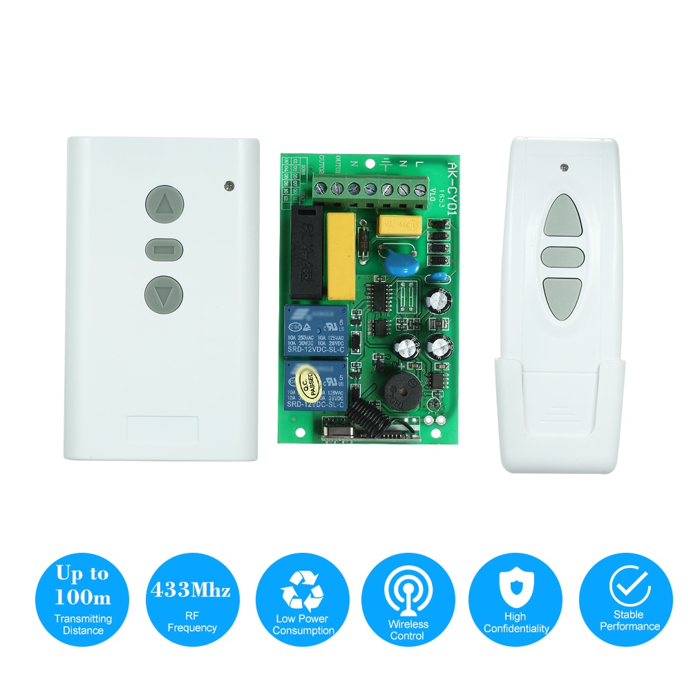 433MHz Intelligent RF Wireless Remote Control Swit... – Grandado