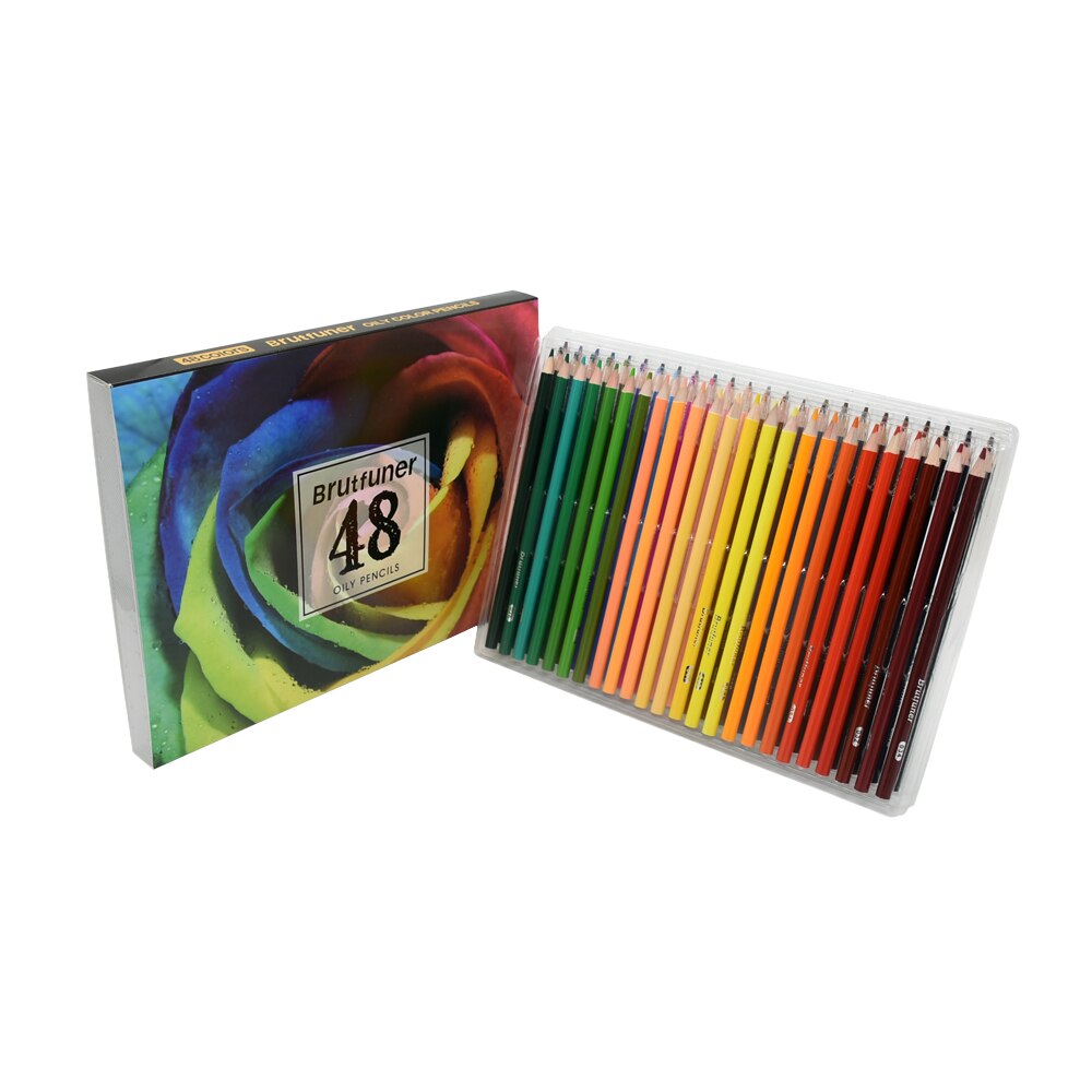 Brutfuner 48/72/120/160 Color Oil Color Pencils Sk... – Vicedeal