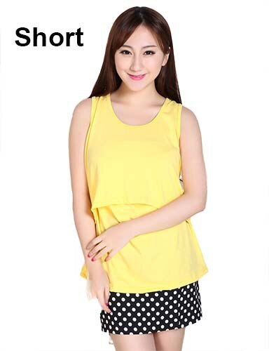 Bomulds amme-tanktoppe sommer ammevest stribede ta... – Vicedeal