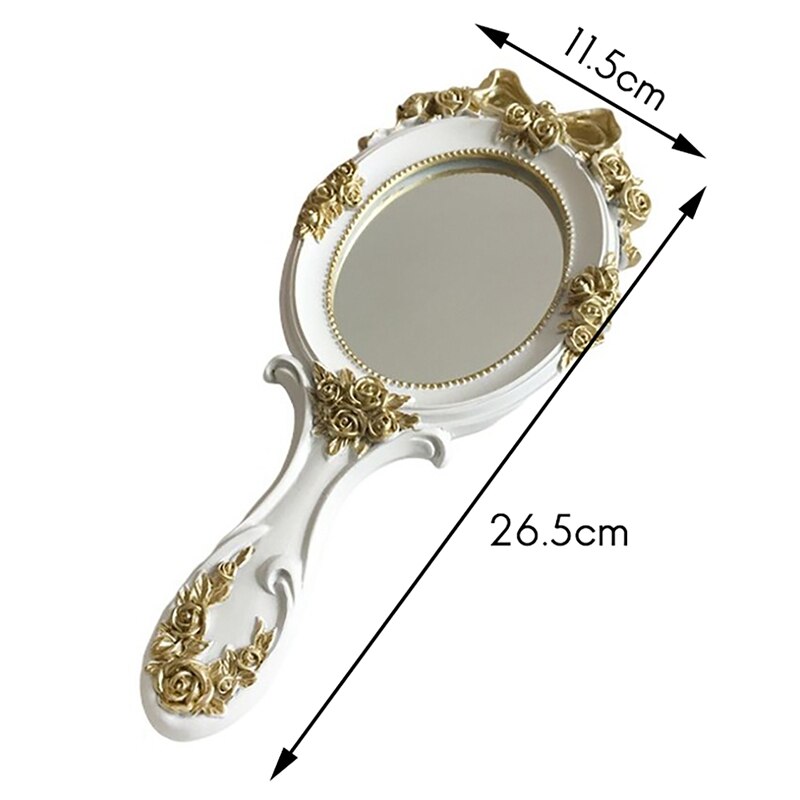 Mini Portable Vintage Mirror Handhold Makeup Mirro... – Grandado