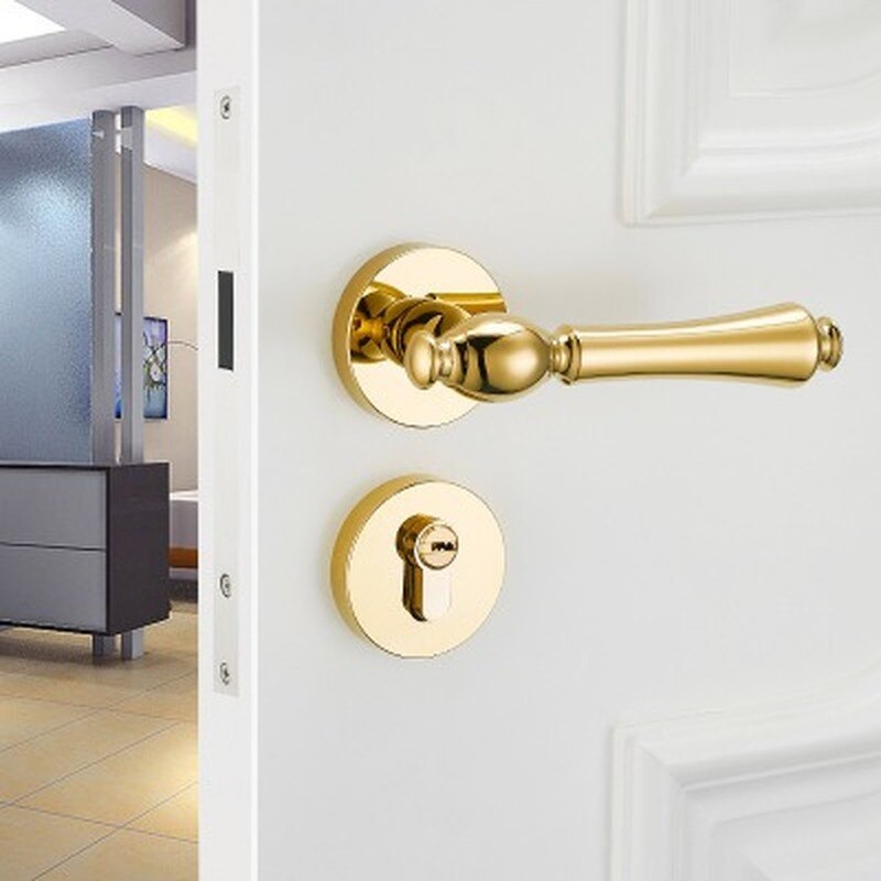 American-style door locks Interior bedroom door ha... – Vicedeal