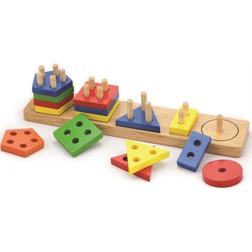 Mukabo Geo Find Wear Knee Set Wooden Educational T... – Grandado