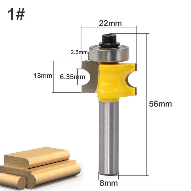 Hoogwaardige 8Mm Schacht Hout Snijders Ball Frezen... – Grandado