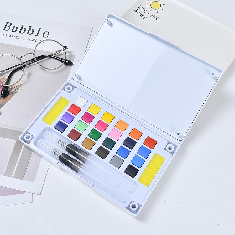 12/18/24/36Color Solid Water Color Brush Pen Painting Set Artist ...