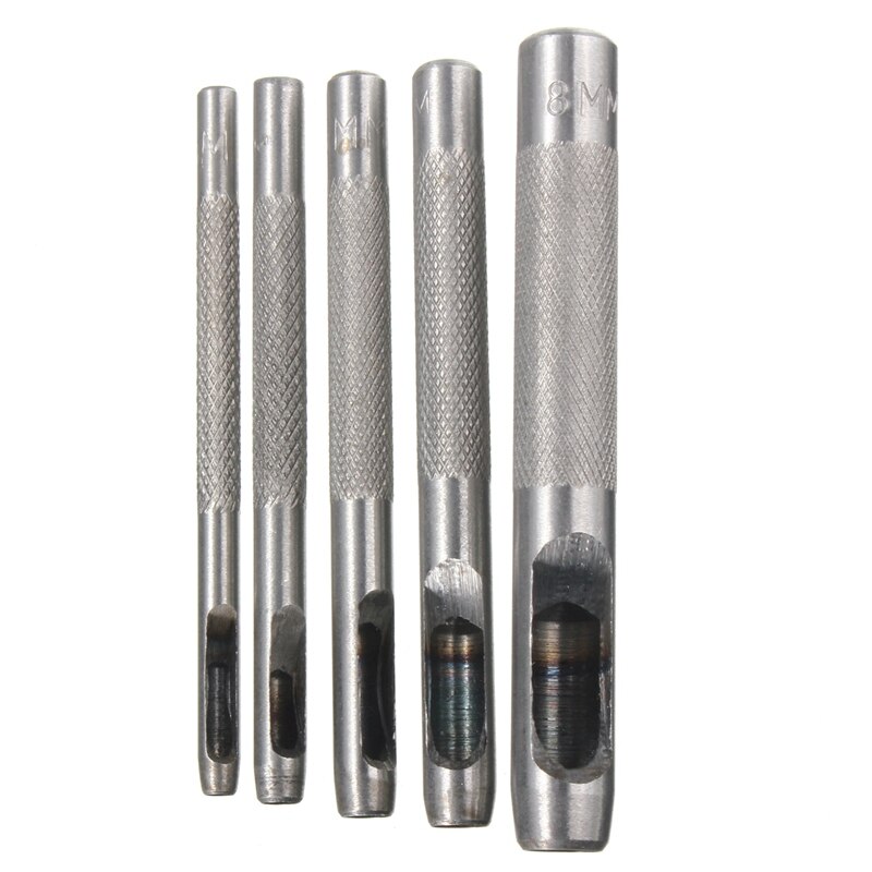 Durable 5PCS Carbon Steel Hollow Hole Punch Set Le... – Grandado