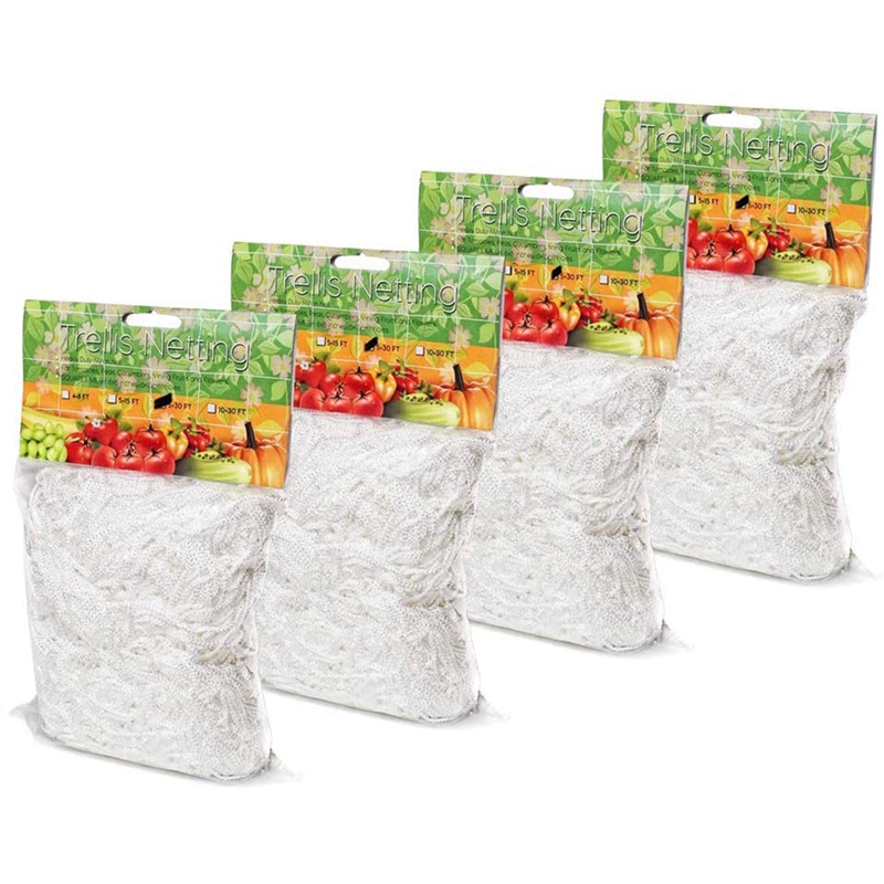 4 Pcs 5 x 30 Feet Plant Trellis Netting Polyester ... – Grandado