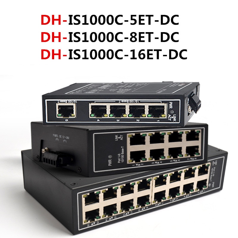 Dahua Industrial POE Switch DH-IS1000C-5ET-DC DH-I... – Vicedeal
