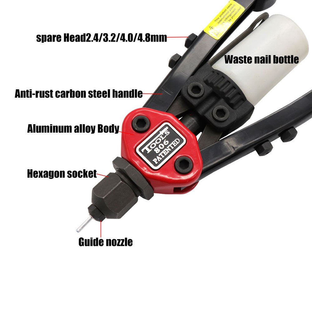 BT806 Labor-saving Hand Riveter Manual Rivet Machi... – Grandado