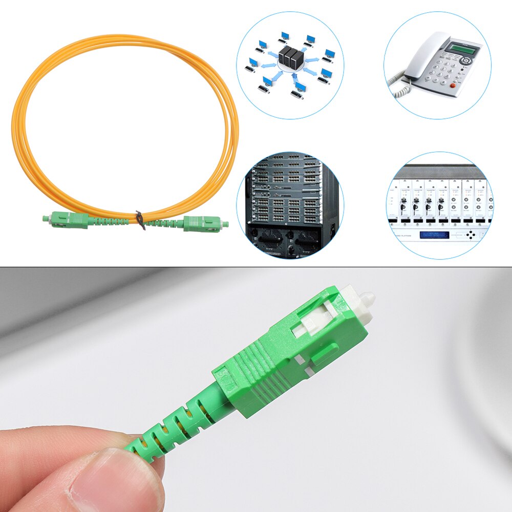 SC/APC-SC/APC-SM 3mm Fiber Optic Jumper Kabel Einz... – Vicedeal
