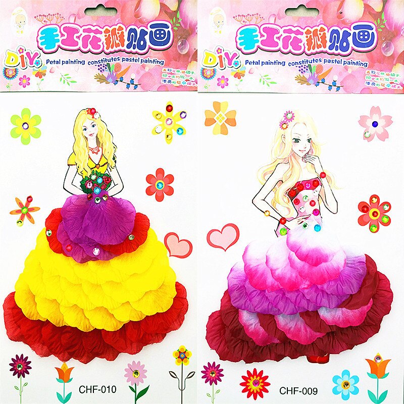 Children DIY flower stickers Drawing Toy Stickers ... – Grandado