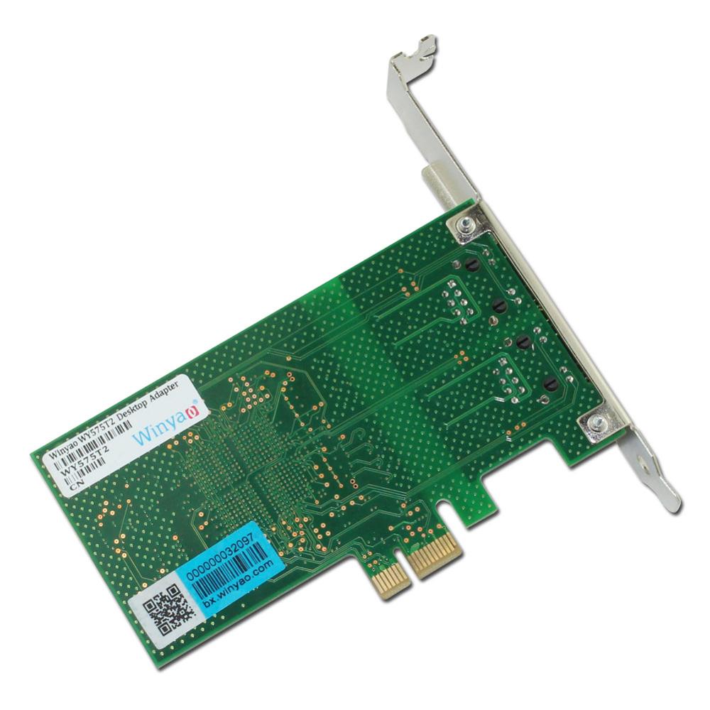 Winyao WY575T2 PCI-E X1 Dual-port Gigabit Ethernet... – Grandado