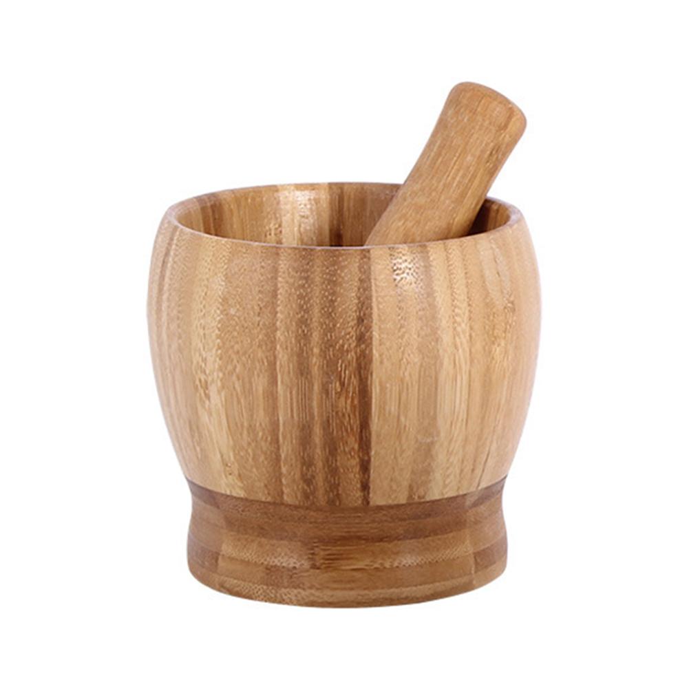 Multifunctionele Knoflookpers Hout Vijzel En Stamp... – Vicedeal