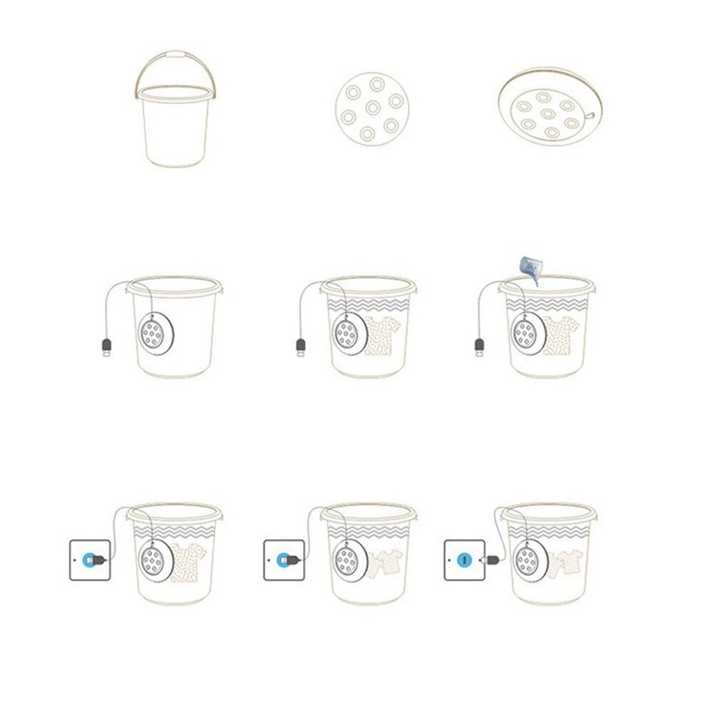 Mini Ultrasonic Washing Machine Portable Automatic... – Vicedeal