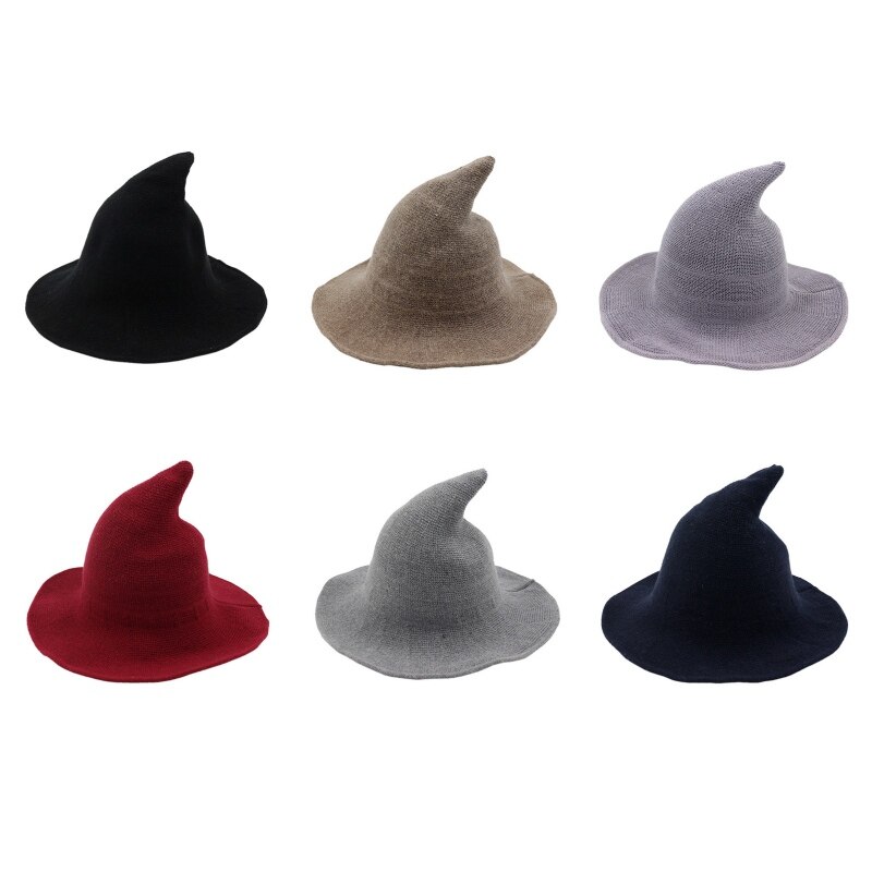 Hats For Party Kinitted-Wool Halloween Wizard Witc... – Vicedeal