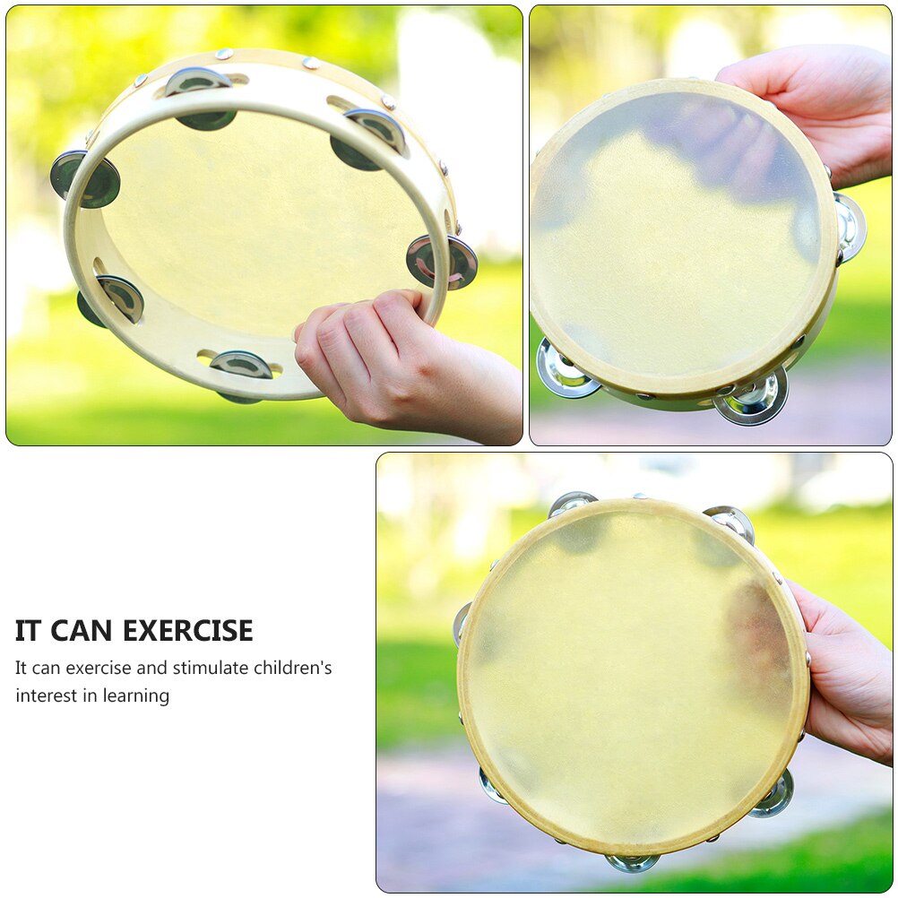 Panderetas Jingles de 3 piezas, instrumento de per... – Grandado