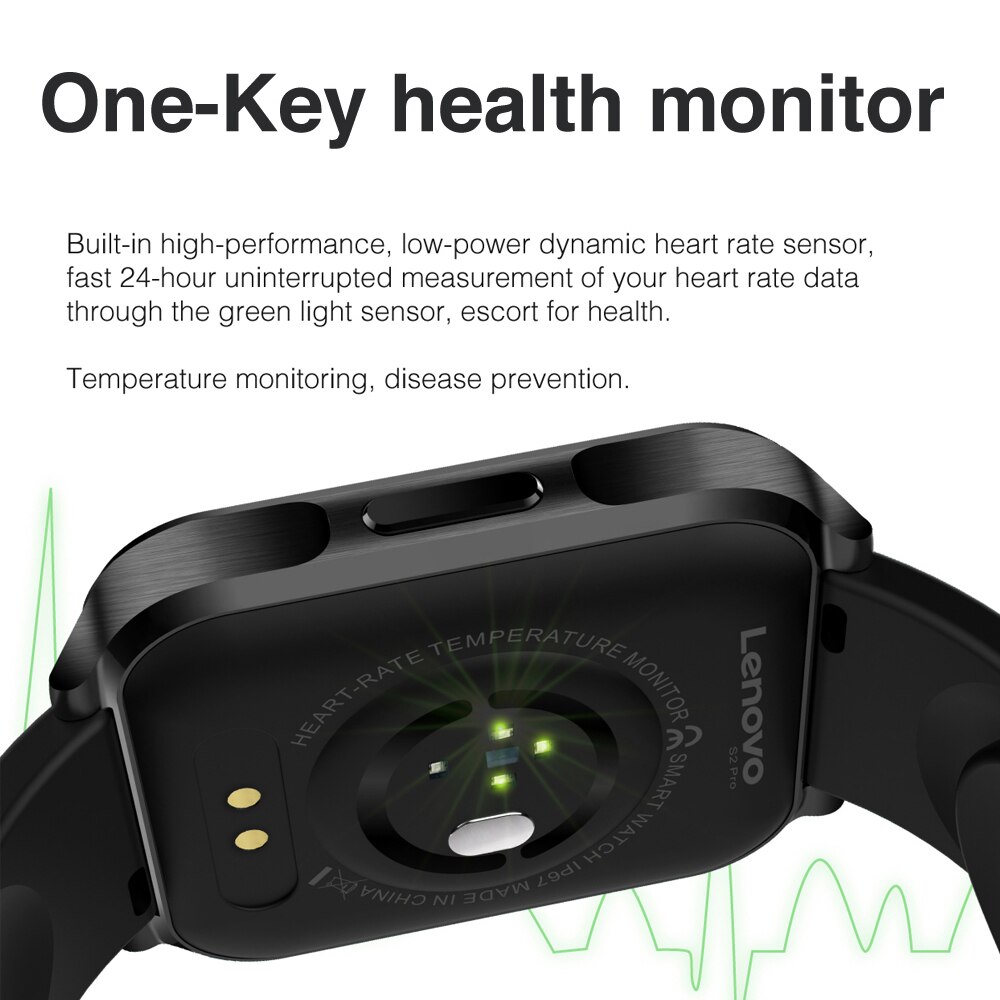 Original Lenovo S2 Pro Smartwatch 1.69'' H... – Grandado