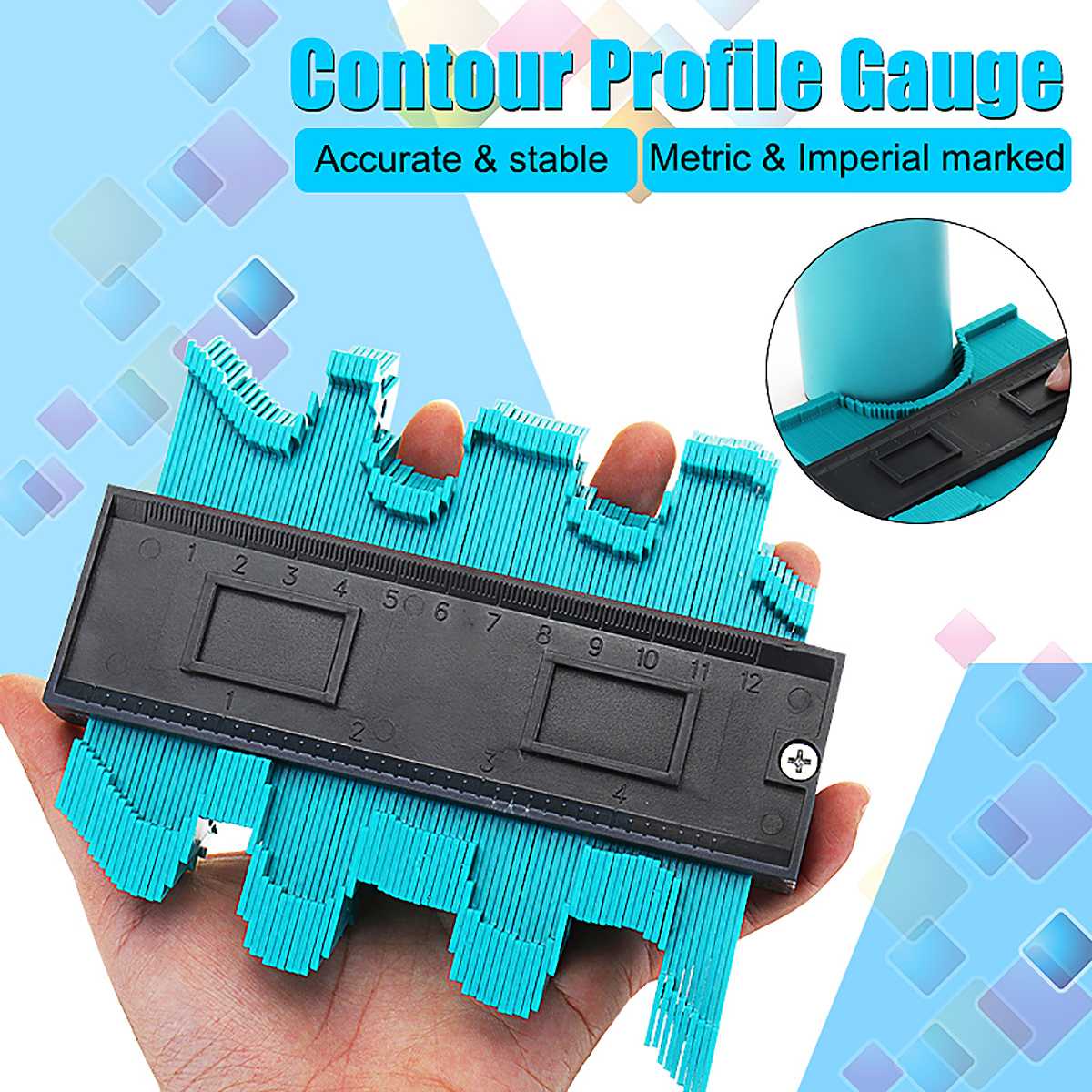 5 Inch Gauge Contour Profile Copy Gauge Duplicator... – Grandado