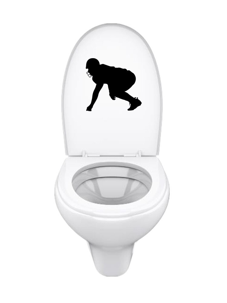 Toilet Stickers Rugby Player Removable One Piece W... – Grandado