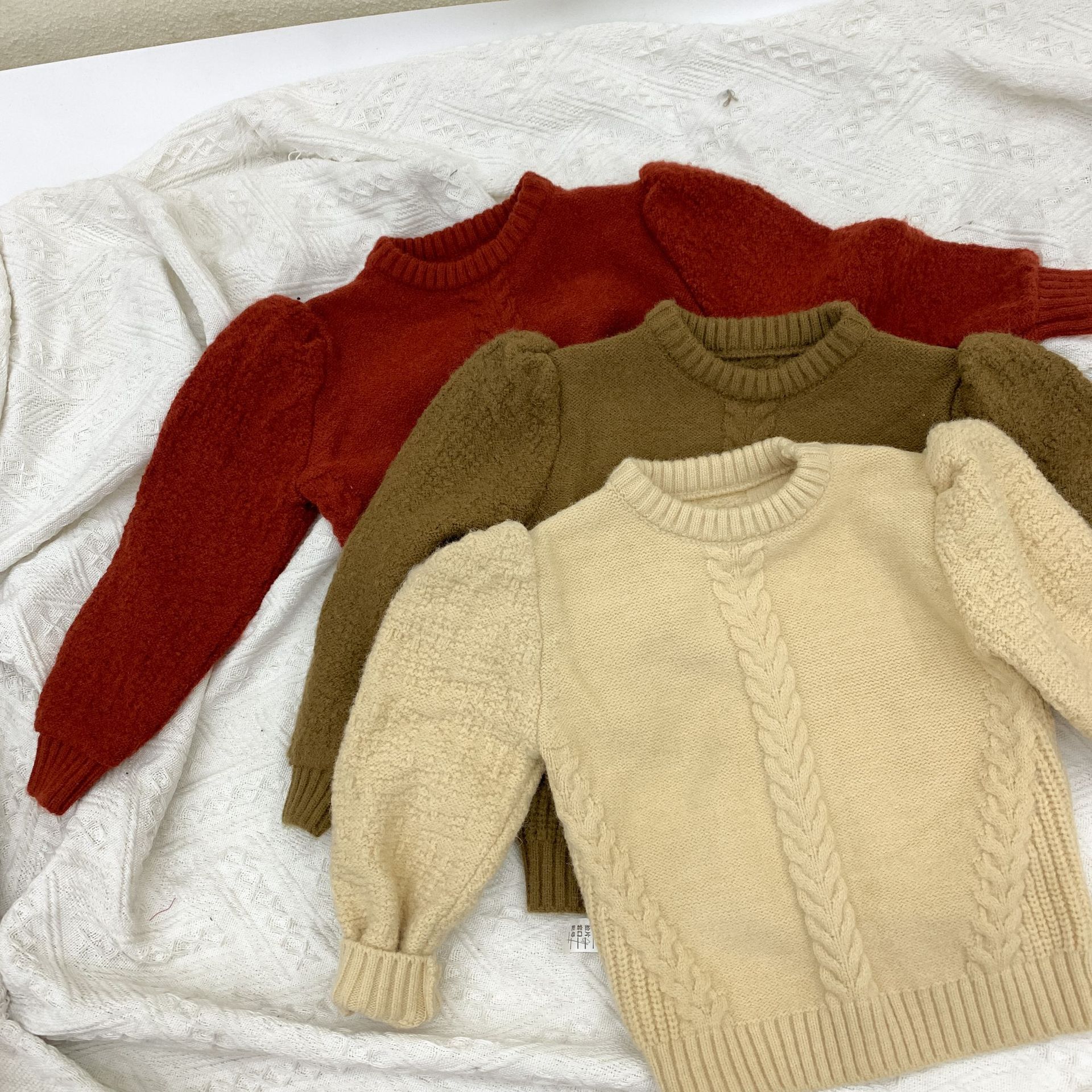 Autumn Winter Girls Knitted Sweaters Kids Pullover... – Vicedeal