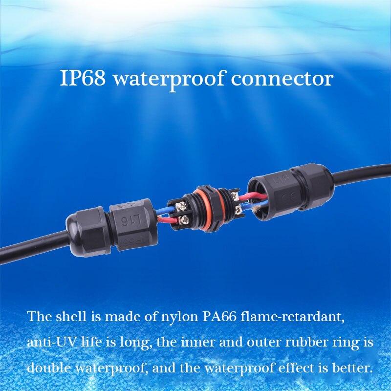 Conector impermeable IP68, tipo de montaje de cabl... – Grandado