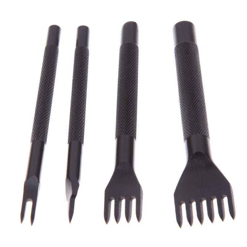 4Pcs Staal Lederen Perforators Lederen Craft Geree... – Grandado