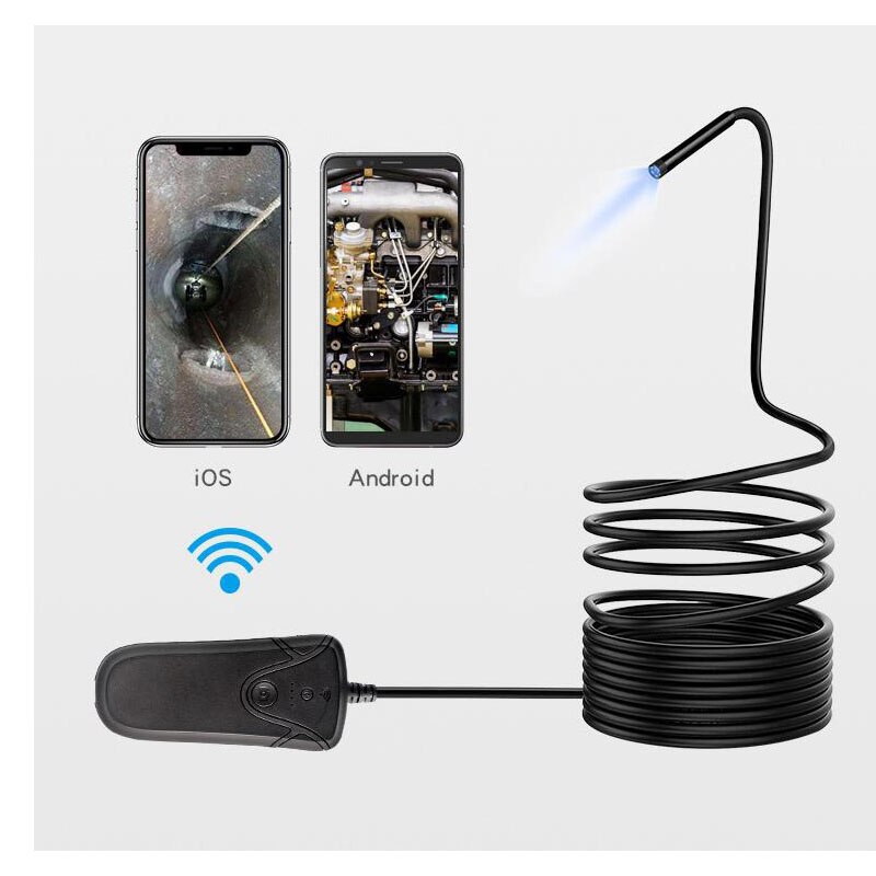 5.5mm 3.5M WIFI Endoscope Camera Mini Waterproof 1... – Grandado