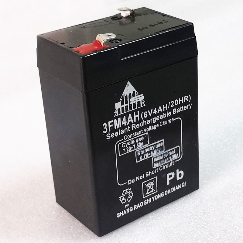 US 6V 4.0Ah Rechargeable lead acid storage battery... – Grandado