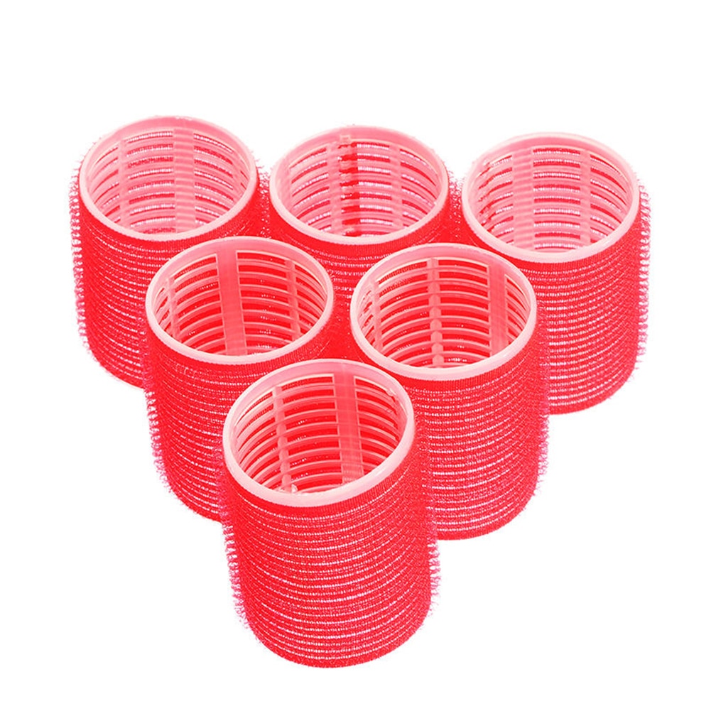 6Pcs Big Self Grip Hair Rollers Cling Any Size DIY... – Grandado