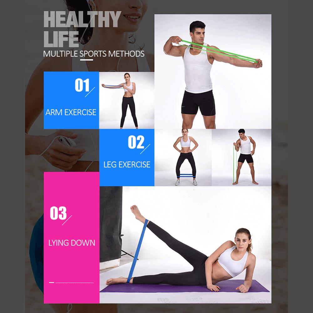 5 Color Foam, Latex Chest Expander Training Bands ... – Grandado