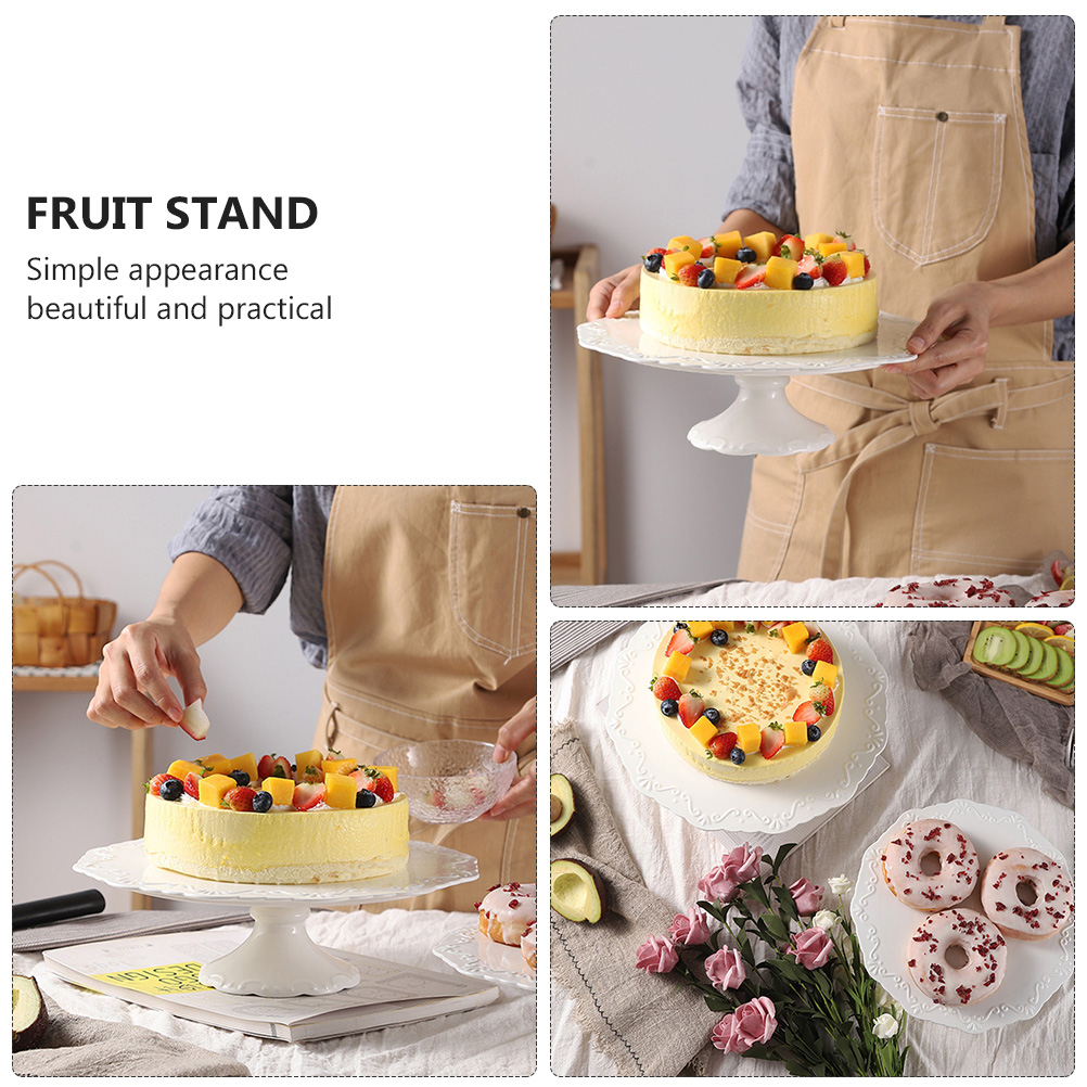 1pc Ceramic Cake Stand Cake Storage Tray Dessert S... – Grandado