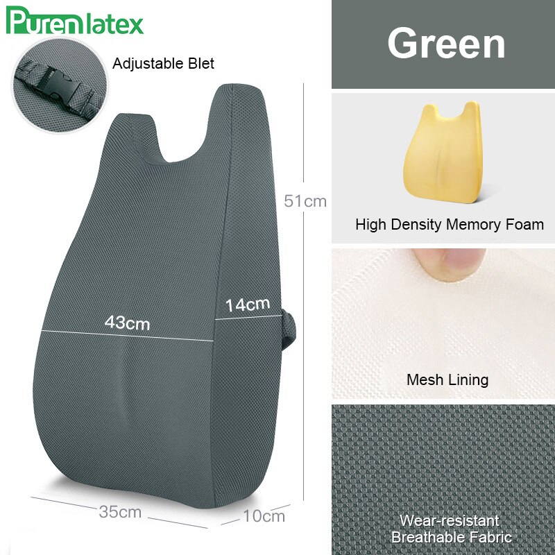 Purenlatex Ruimte Memory Foam Kussen Terug Onderst... – Vicedeal