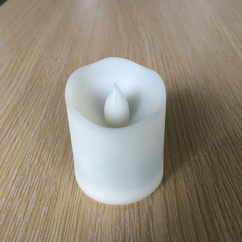 Sett of 6 oppladbare flammeløse bølgete kantlys m... – Grandado