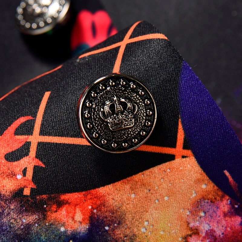 Printed Suit Jacket Men Slim Fit Suit Jacket Host ... – Grandado