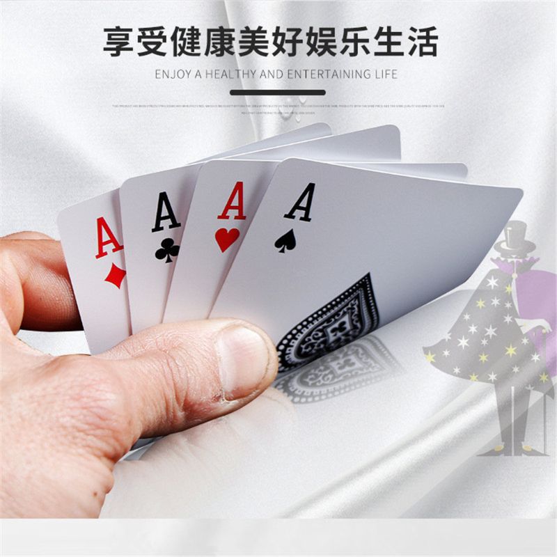 PVC Waterproof Playing Cards Wearproof Plastic Pok... – Grandado