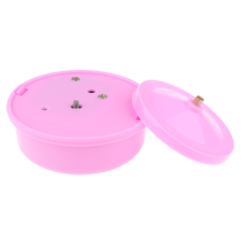 Pink Plastic DIY Round Rotating Music Box Base Wed... – Grandado