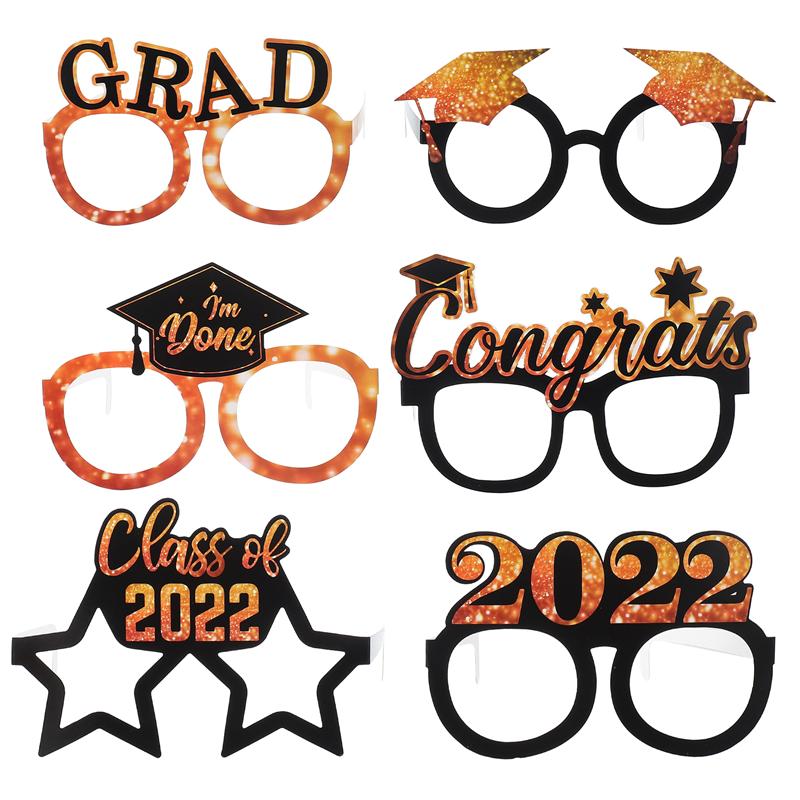 6 Pcs 2022 Graduation Season Paper Glasses Graduat... – Vicedeal