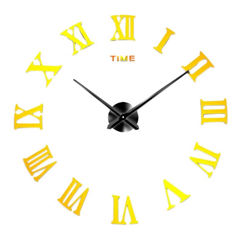 Large DIY Wall Clock Kit, 3D Quartz Clocks with Mi... – Grandado