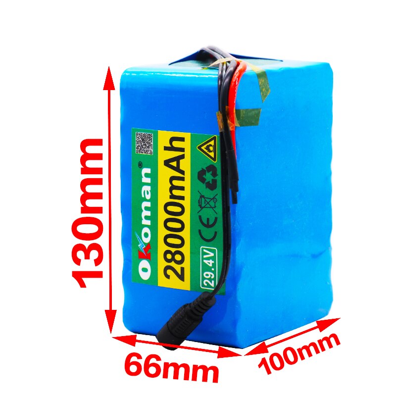 7S5P 24v 28Ah battery pack 250w 29.4V 28000mAh lit... – Grandado