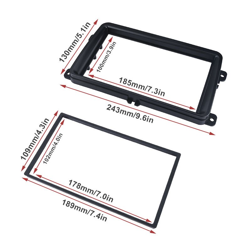 Ns Wijzigen Auto 2 Din Panel Radio Frame Stereo Dv... – Grandado