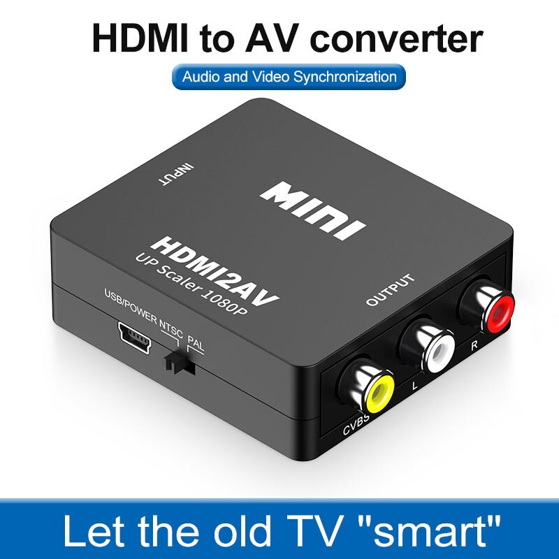 HDMI TO AV Scaler Adapter HD Video Composite Conve... – Grandado