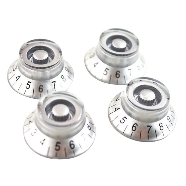 4 Stuks Silver Top Hoed Elektrische Gitaar Knoppen... – Grandado