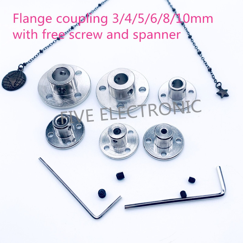 Flange coupling 3/4/5/6/8/10mm rigid coupler flang... – Grandado