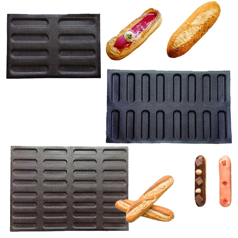 SHENHONG 3 Types Eclair Molds Perforated Glass Fib... – Vicedeal