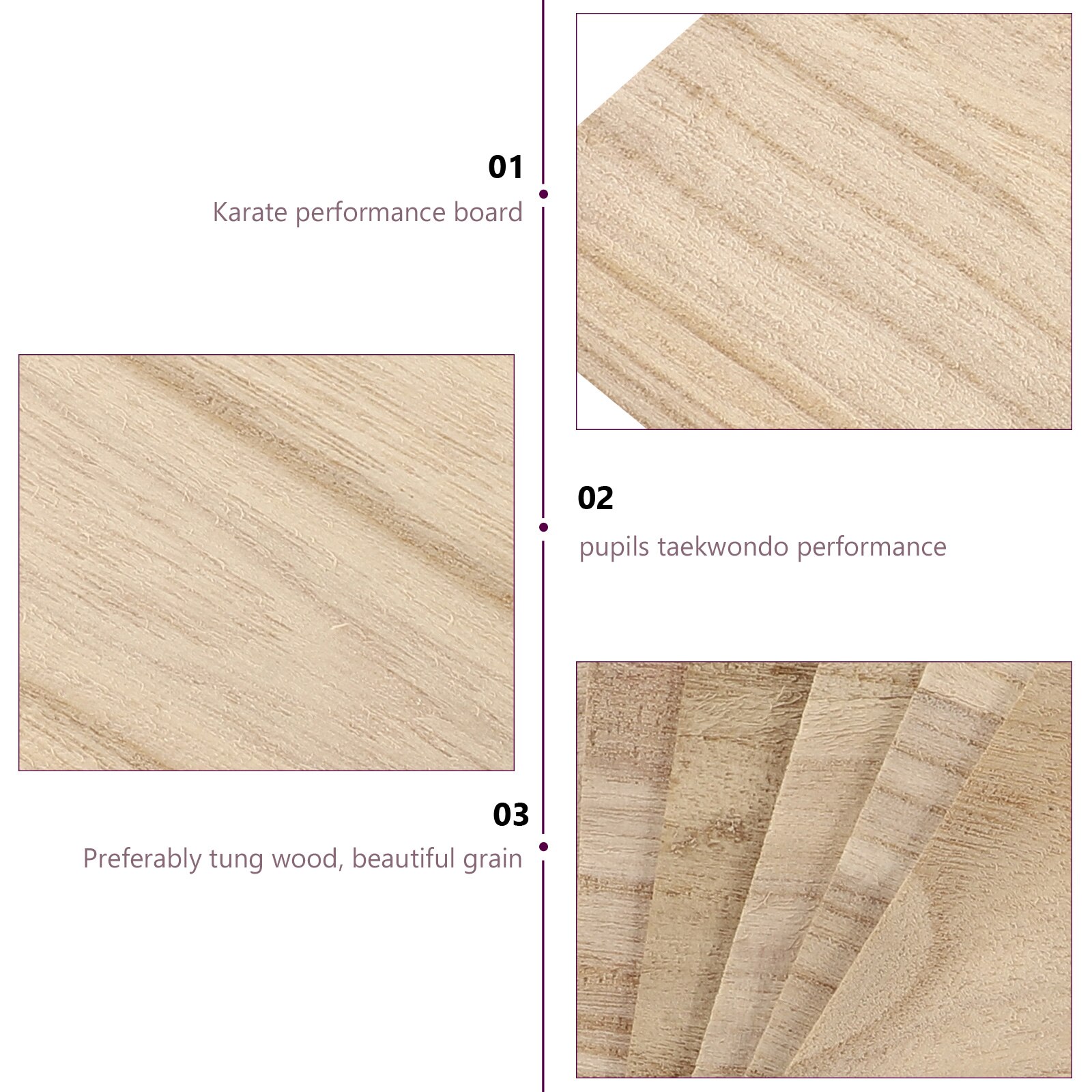 10Pcs Wood Taekwondo Planks Wooden Taekwondo Exerc... – Grandado