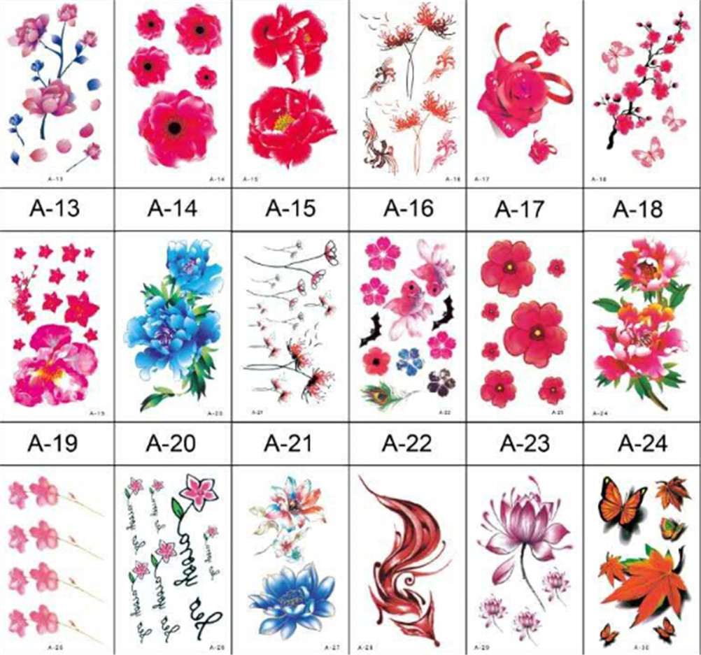 10PCS Beautiful Water Transfer Stickers Flash Tatt... – Grandado