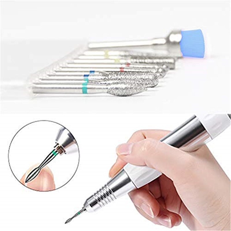 10PCS Diamond Efile Drill Bits Acrylic Nail Drill ... – Grandado