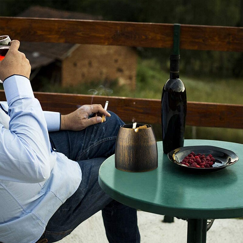 Wind Asbak Brons Rvs Asbak Voor Outdoor En Indoor ... – Grandado