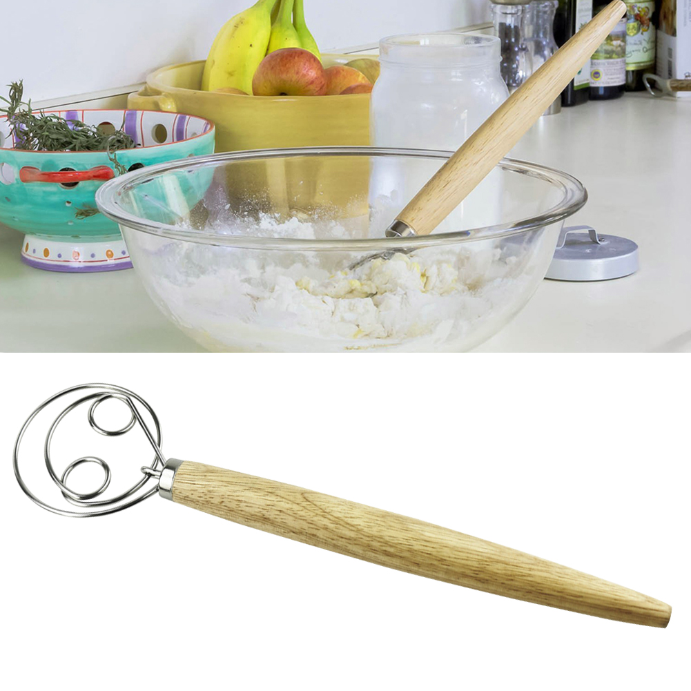 Blending Baking Wooden Handle Bowl Contoured Tool ... – Grandado